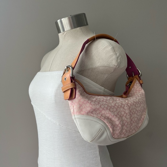 Coach | Bags | Coach Soho Mini Signature Small Hobo Light Pink 635 ...
